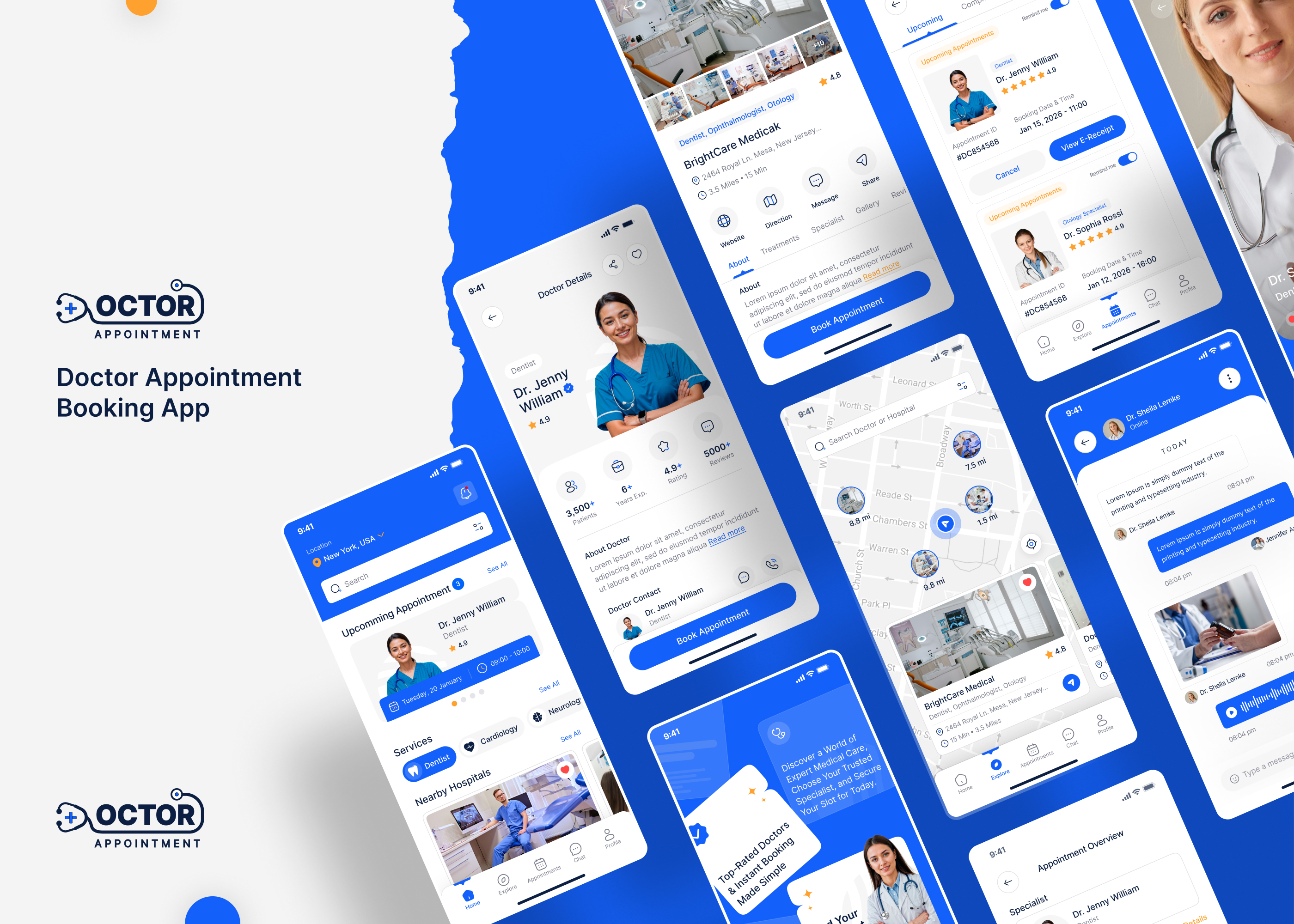 Doctor Appointment App UIUX Design Figma [60+ Screens] » Insight Lancer